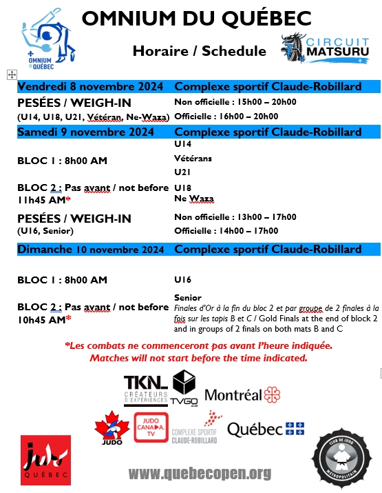 Omnium du Québec / Quebec open 2024